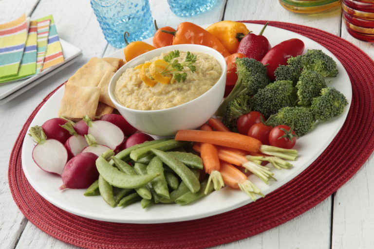 Orange Hummus Plate Recipe | Florida Orange Juice