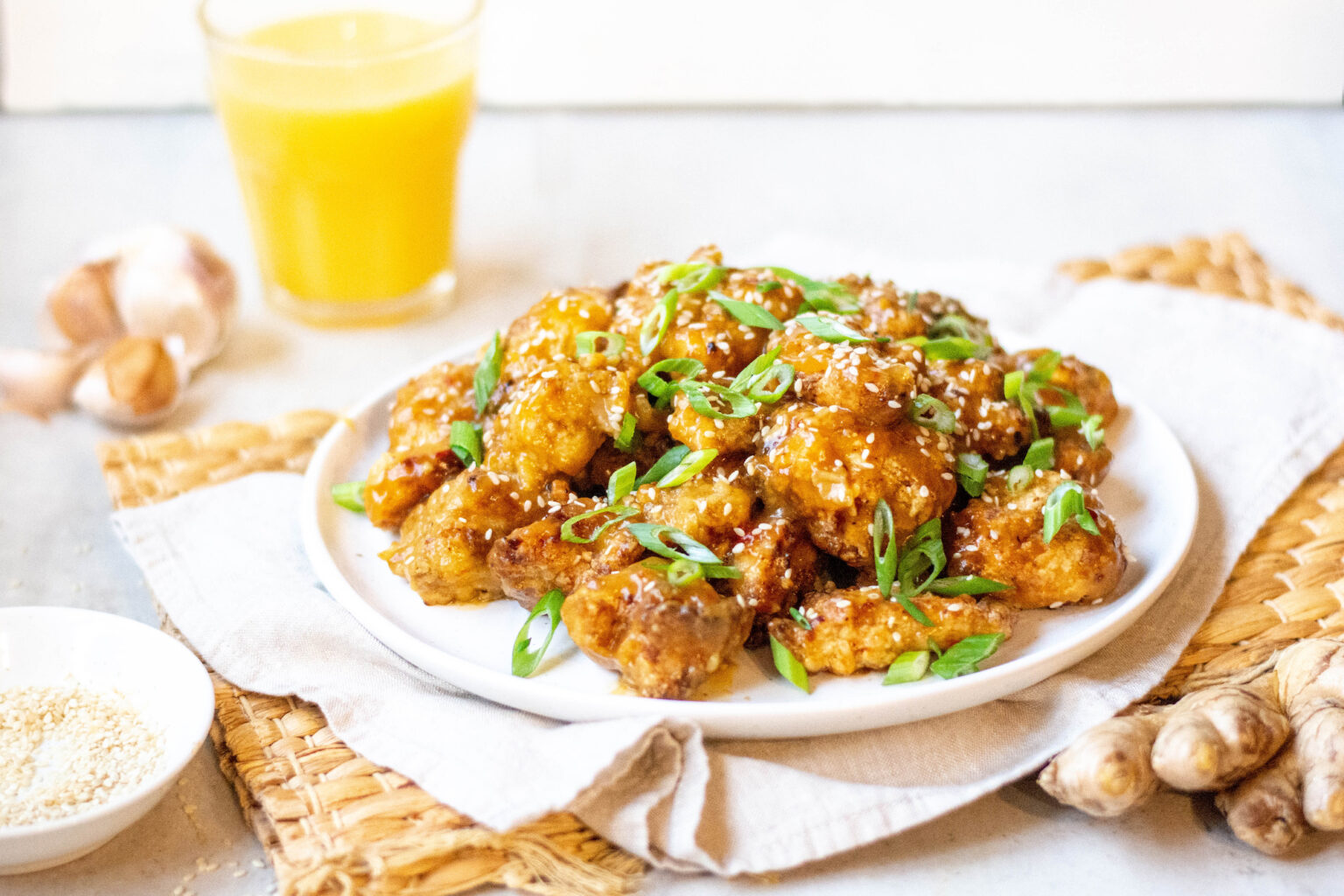 Air Fryer Crispy Orange Chicken | Florida Orange Juice