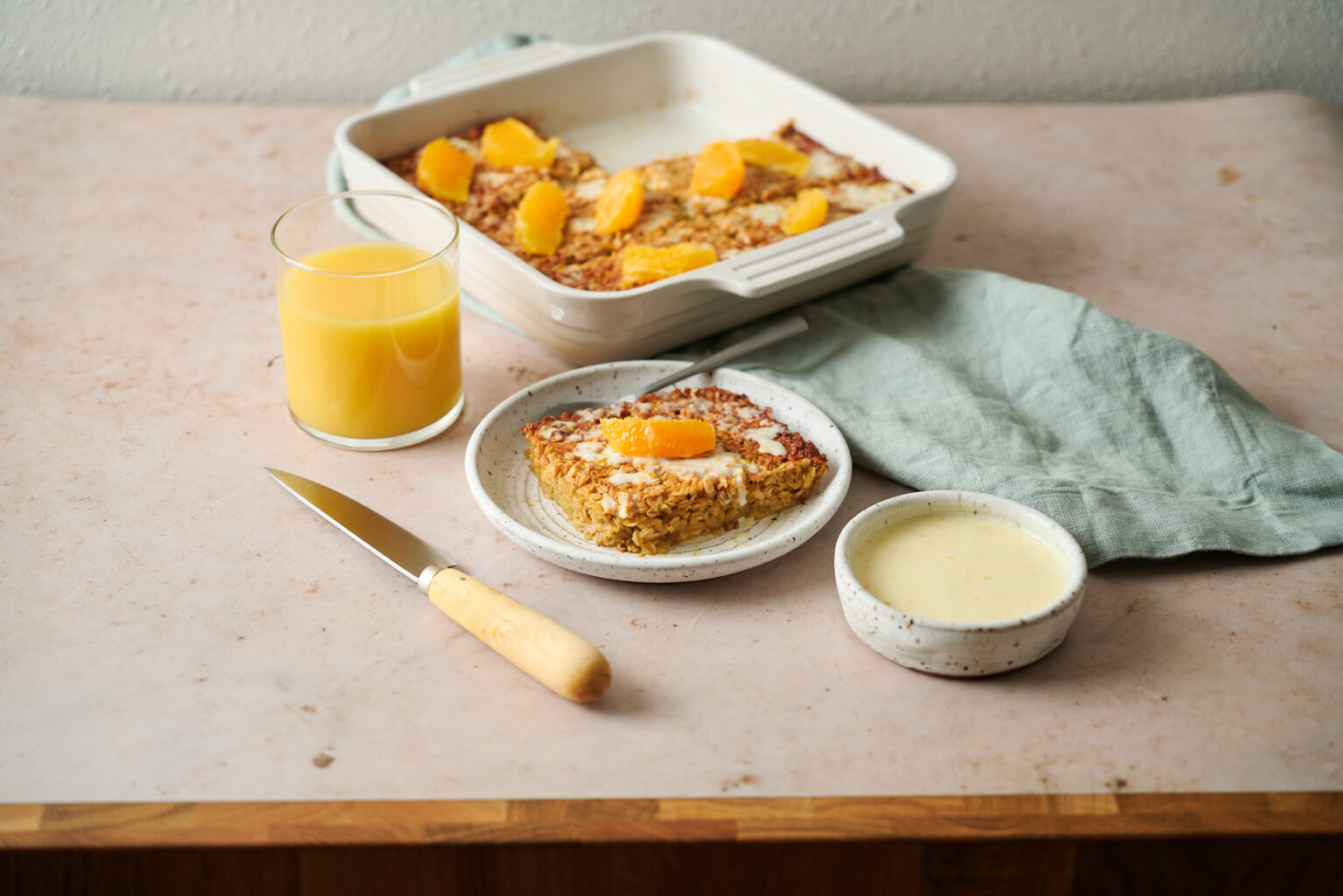 Florida Orange Juice Creamsicle Baked Oats | Florida Orange Juice